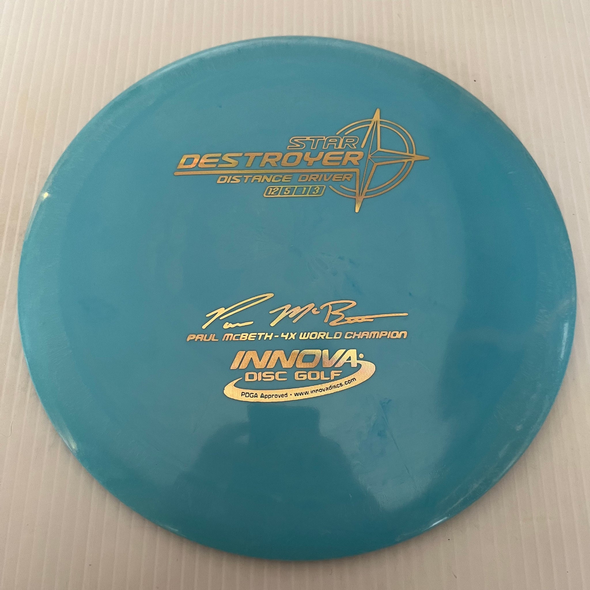 Innova 4x Paul McBeth "Embossed" Star Destroyer 12/5/-1/3